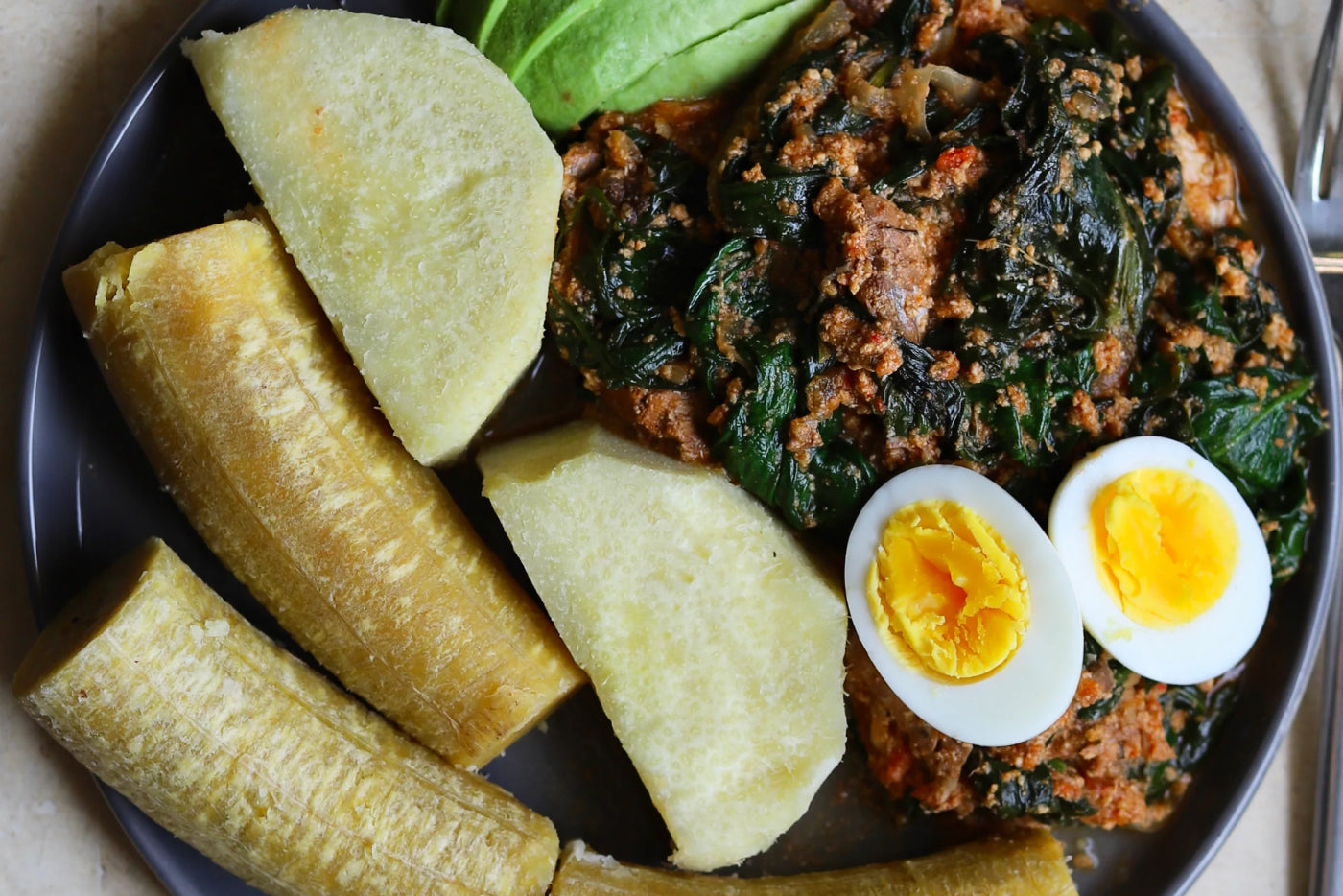 Nadia’s Ampesi With Kontomire Stew–Our Place